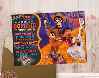 Coco Invitation Coco Birthday Invitation Fiesta Invitation Coco Party ...