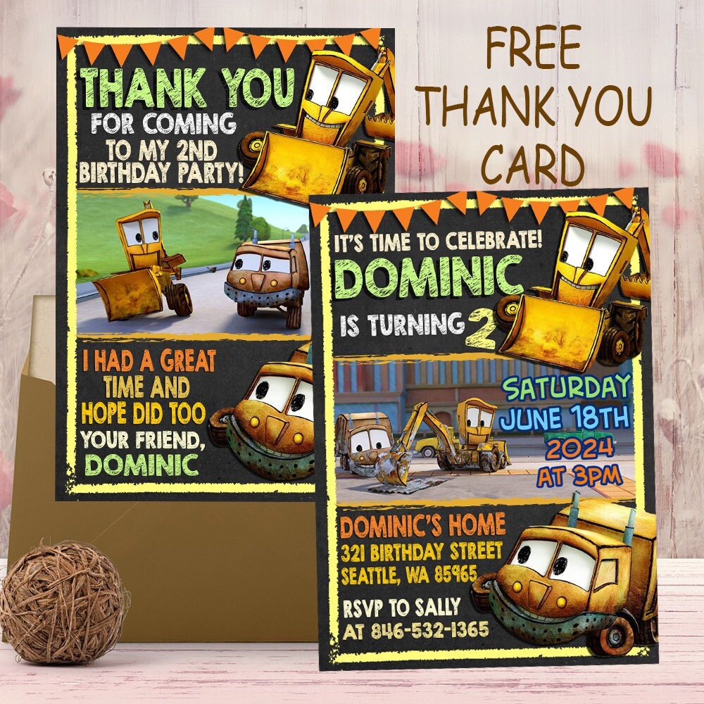 Stinky and Dirty Show Birthday Invitation, Stinky and Dirty Show Card ...