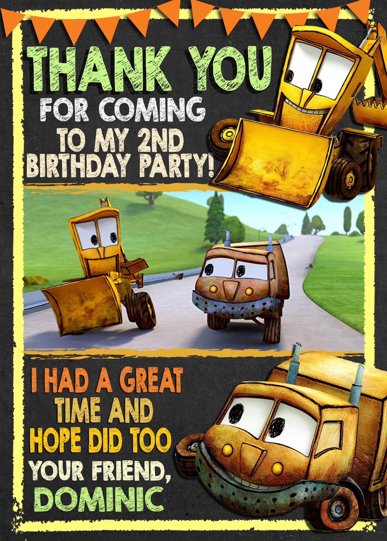 Stinky and Dirty Show Birthday Invitation, Stinky and Dirty Show Card ...