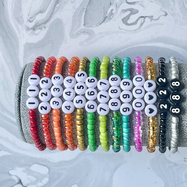 Angel Number Bracelet - Etsy