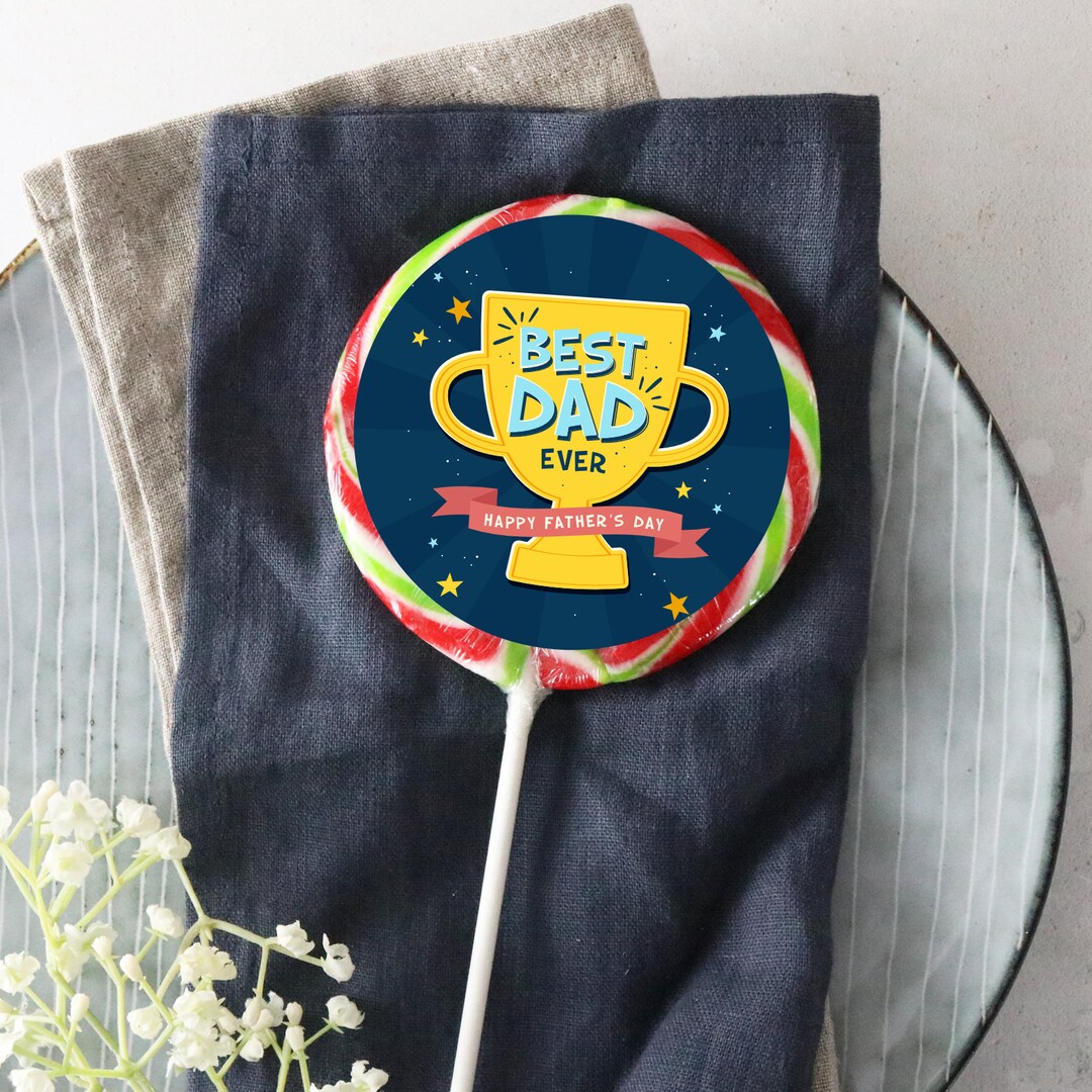 Best Dad Ever Award Lollipop Father's Day Alcoholic Lollipop ...