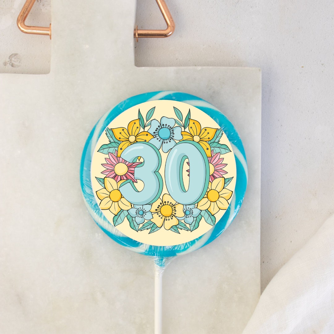 30th Birthday Giant Lollipop | Alcoholic Lollies | Happy 30th Birthday ...