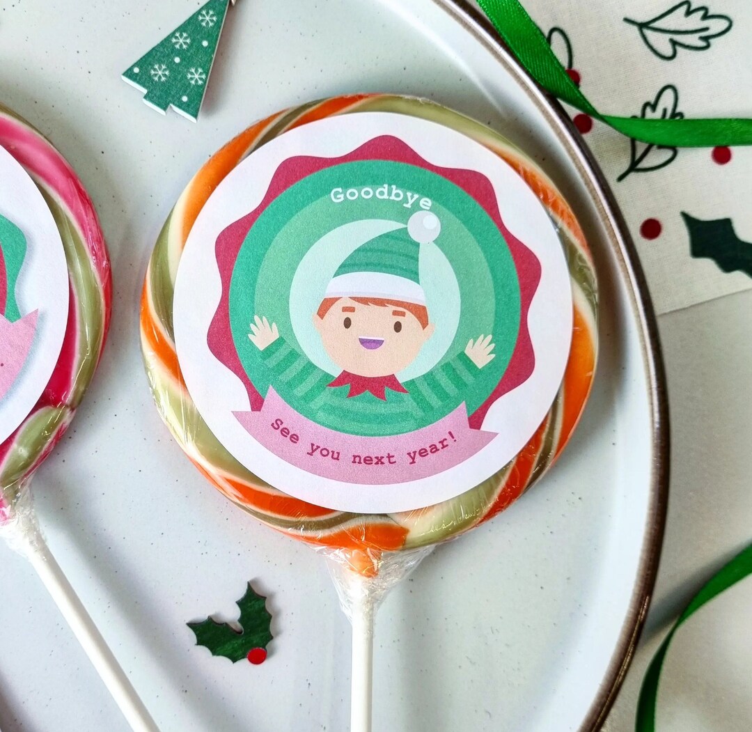 Goodbye Elf Departure Lollipop Christmas Gift Elf on the Shelf Giant ...