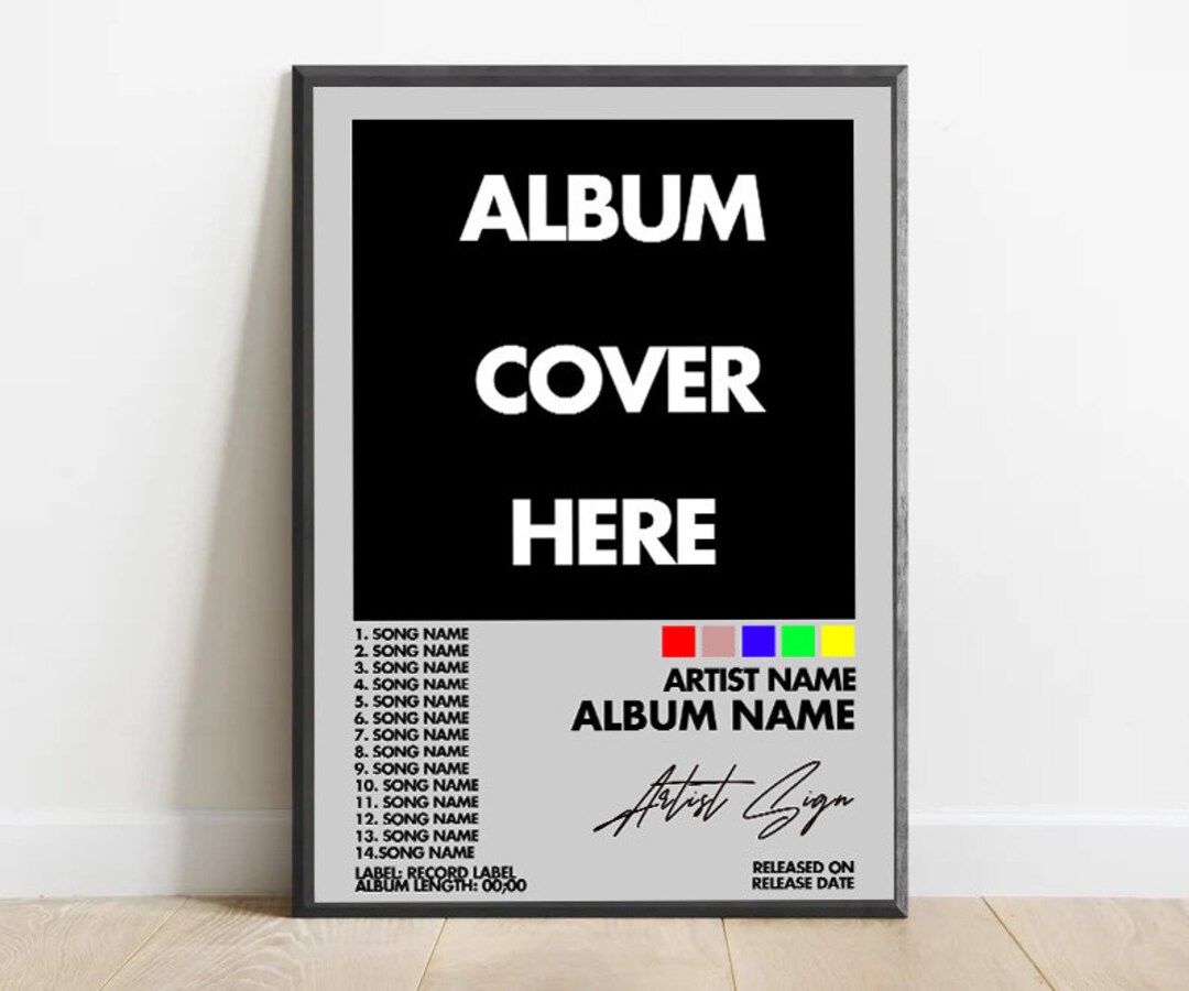 Custom Album Poster Custom Album Print Album Cover Album Cover Poster ...