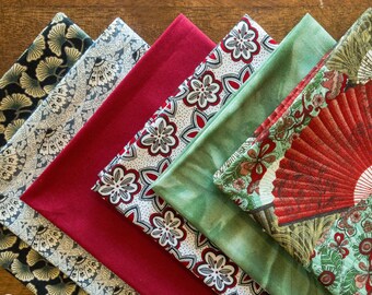 Asian Print Fabric - Etsy