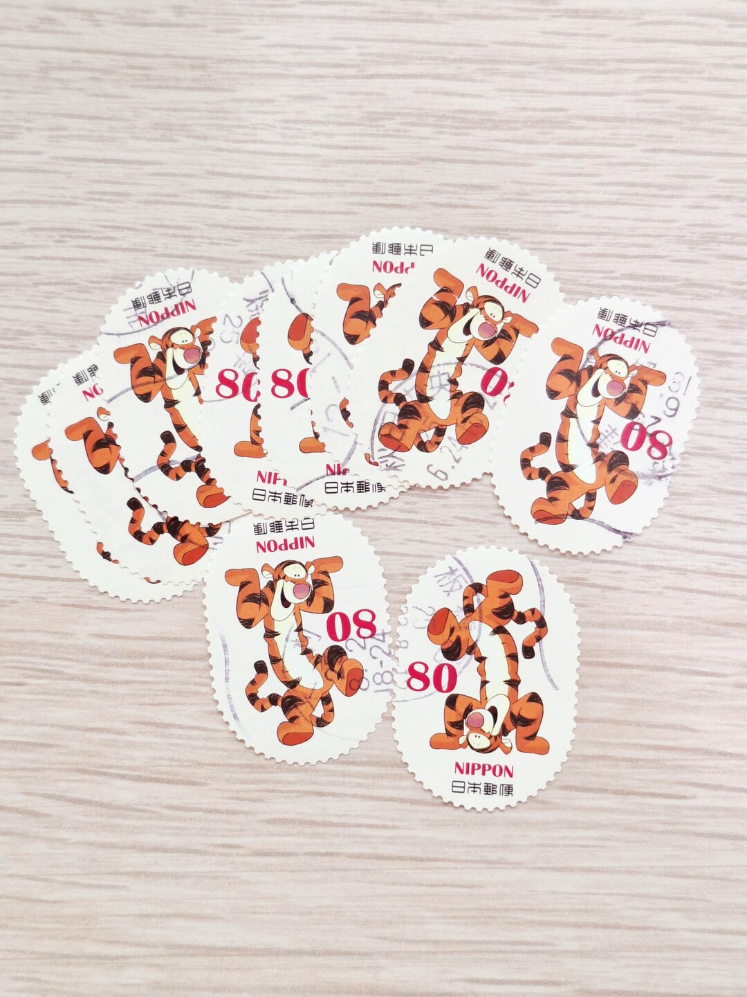 10 Used Tigger Stamps, Japan Stamp, for Collection, Craft, Decorate - Etsy