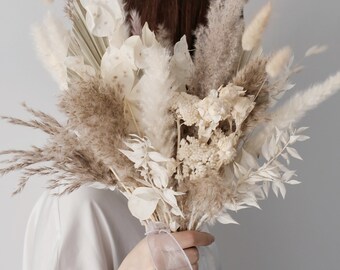 Reed Bridal Bouquet | Dried Flower Arrangement | Boho Deco Reed Bridal Bouquet | Dried Flower Arrangement | Boho Deco