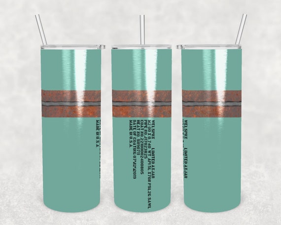 Pipeline Weld Tumbler Sublimation Wrap Seamless Pipe - Etsy