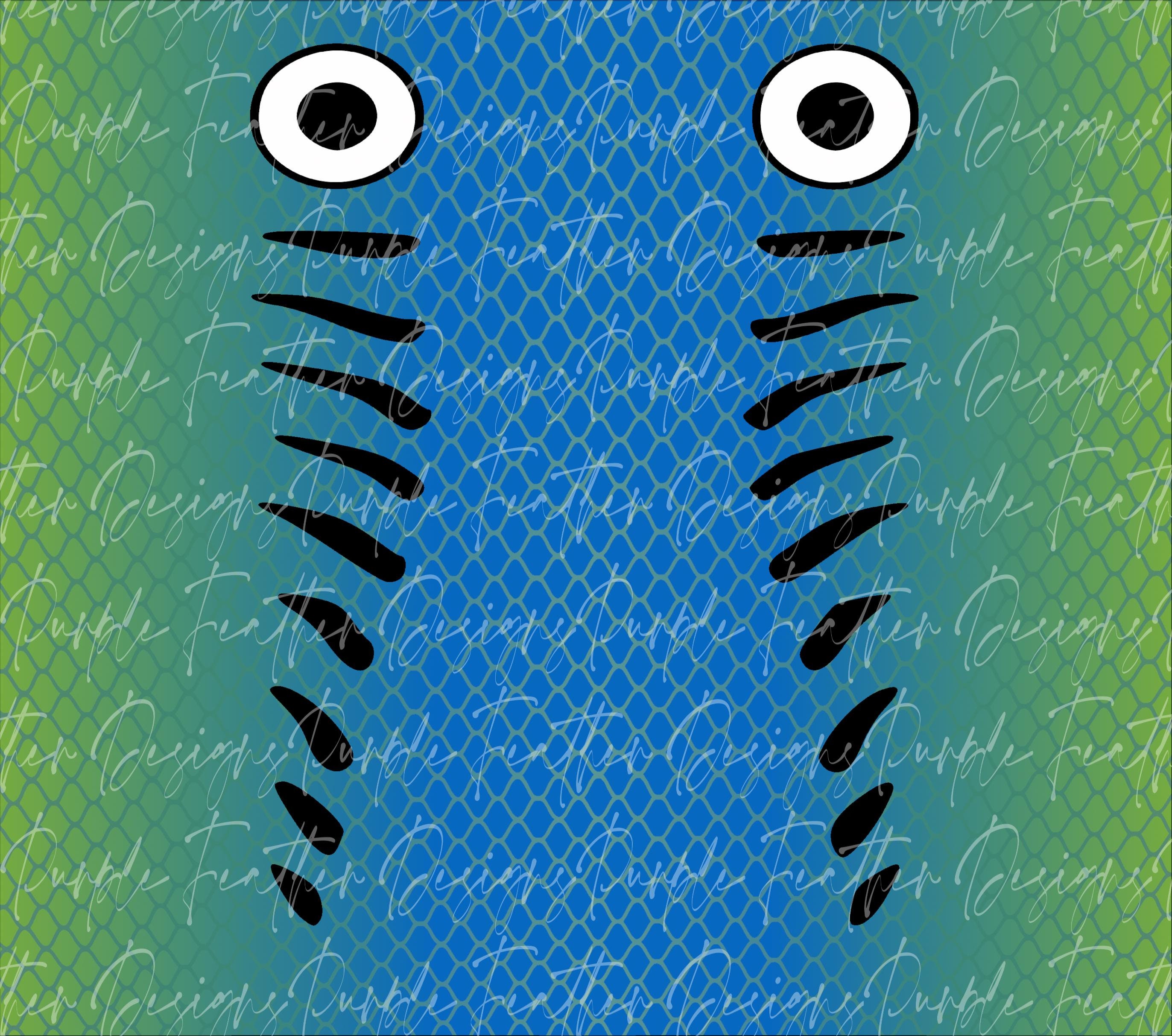Fishing Lure Blue & Green 3X Designs 20oz Sublimation - Etsy