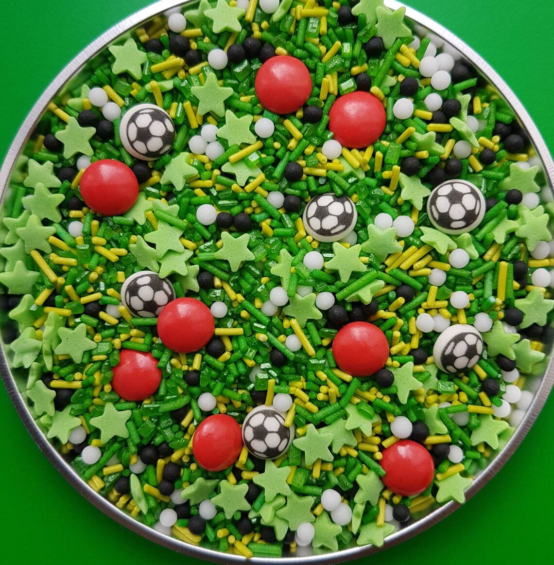 For Man Utd Fans Edible Football Sprinkles Cake Topper | Etsy