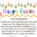 Easter Activity Pages and Editable (in CANVA) Happy Easter Letter- Fun ...