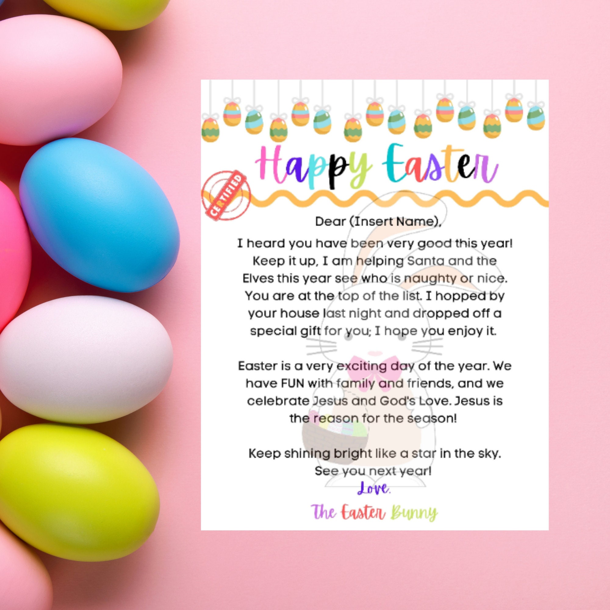 Easter Activity Pages and Editable (in CANVA) Happy Easter Letter- Fun ...