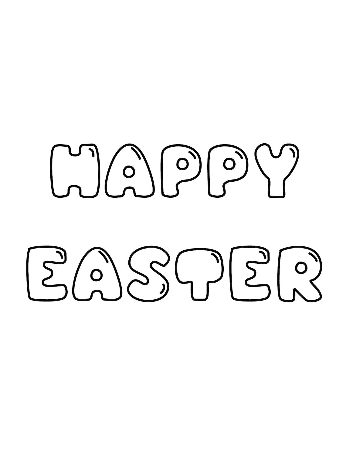 Easter Activity Pages and Editable in CANVA Happy Easter Letter Fun for ...