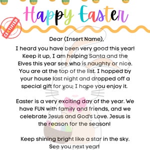 Easter Activity Pages and Editable (in CANVA) Happy Easter Letter- Fun ...
