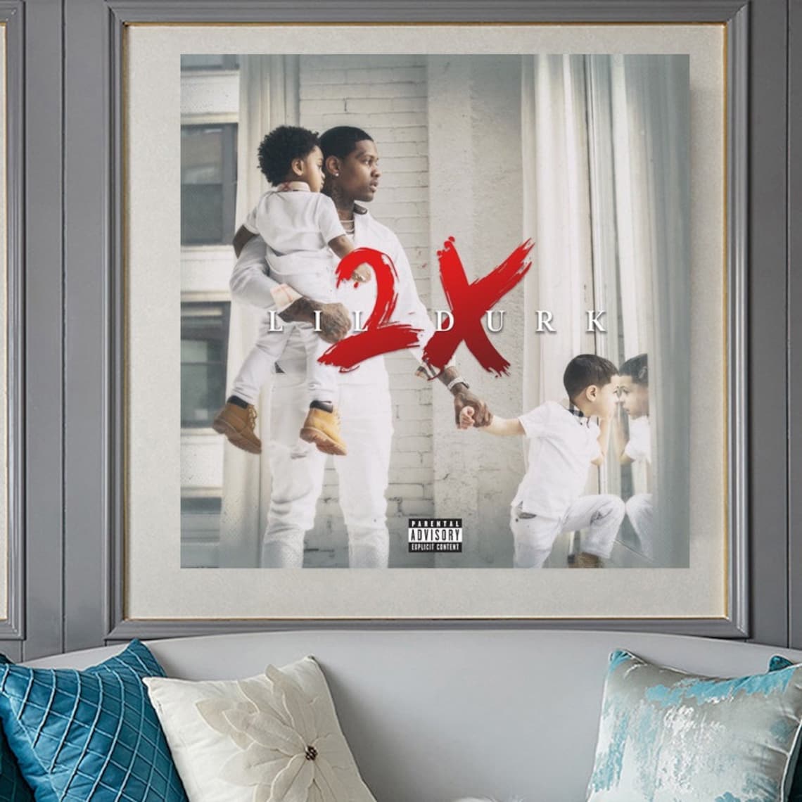Lil Durk poster decorate wall art music album cover canvas | Etsy