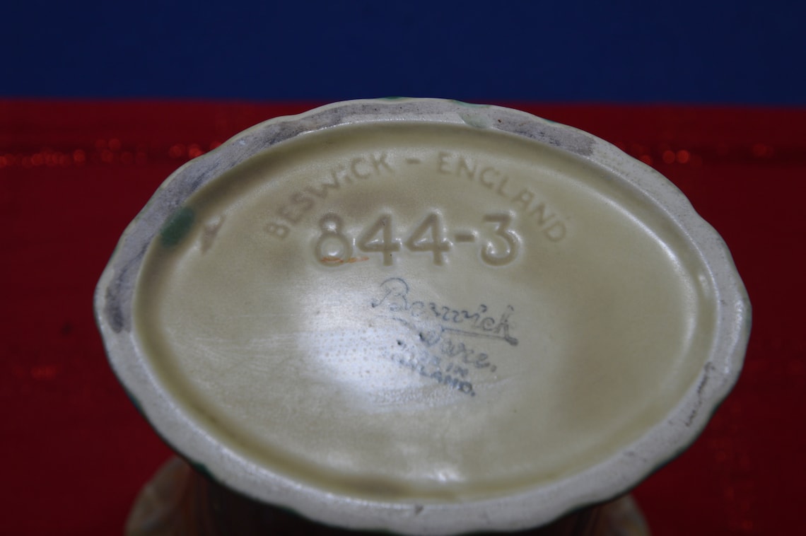 Tall Vase Beswick of England Drip Glazed - Etsy