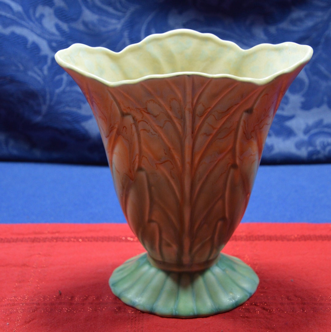 Tall Vase Beswick of England Drip Glazed - Etsy