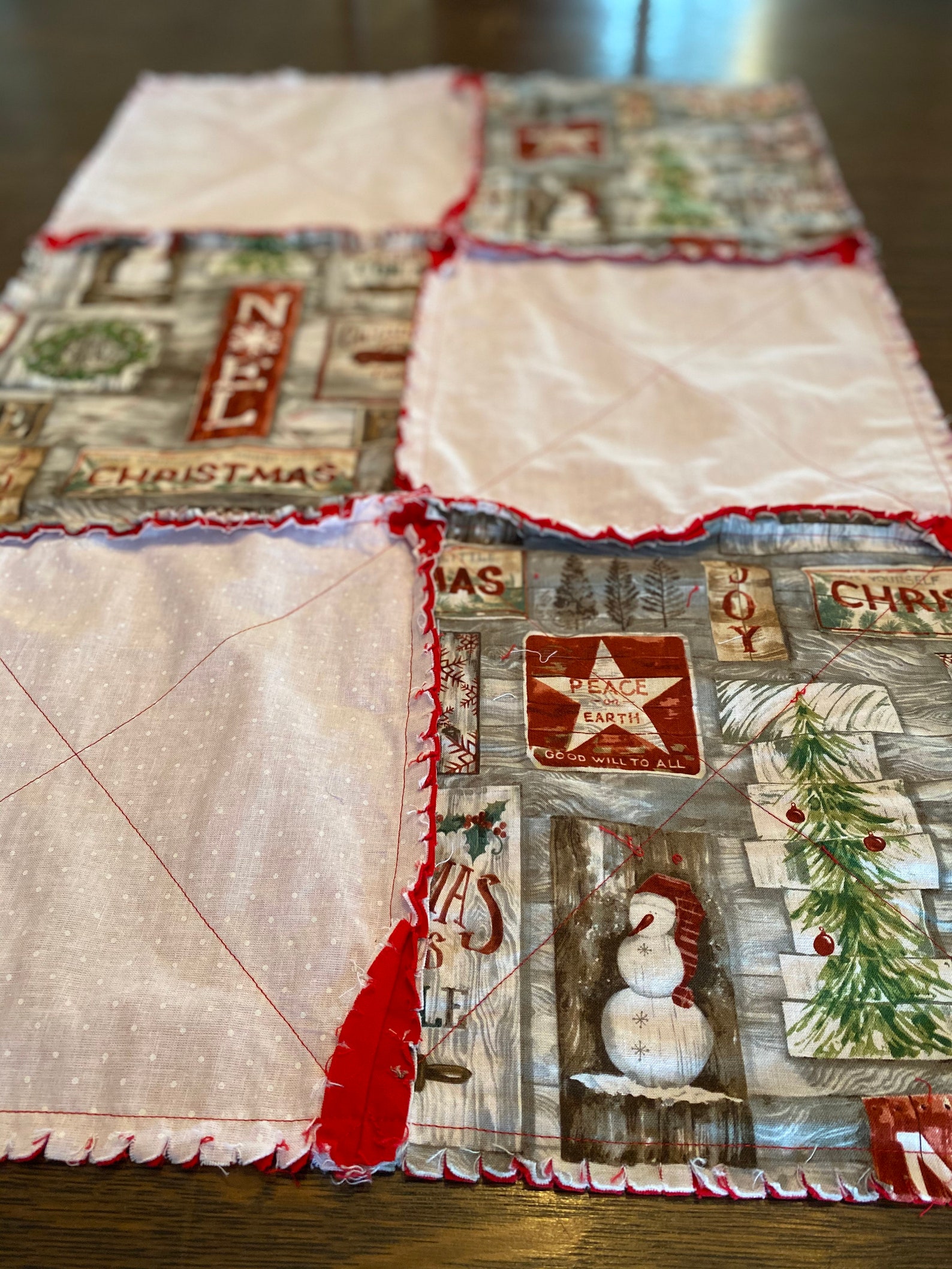015 Farmhouse Christmas Table Runner Farmhouse Holiday Table - Etsy