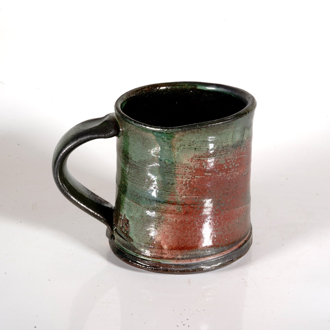 Red Flashing Soda Fired Mug - Etsy