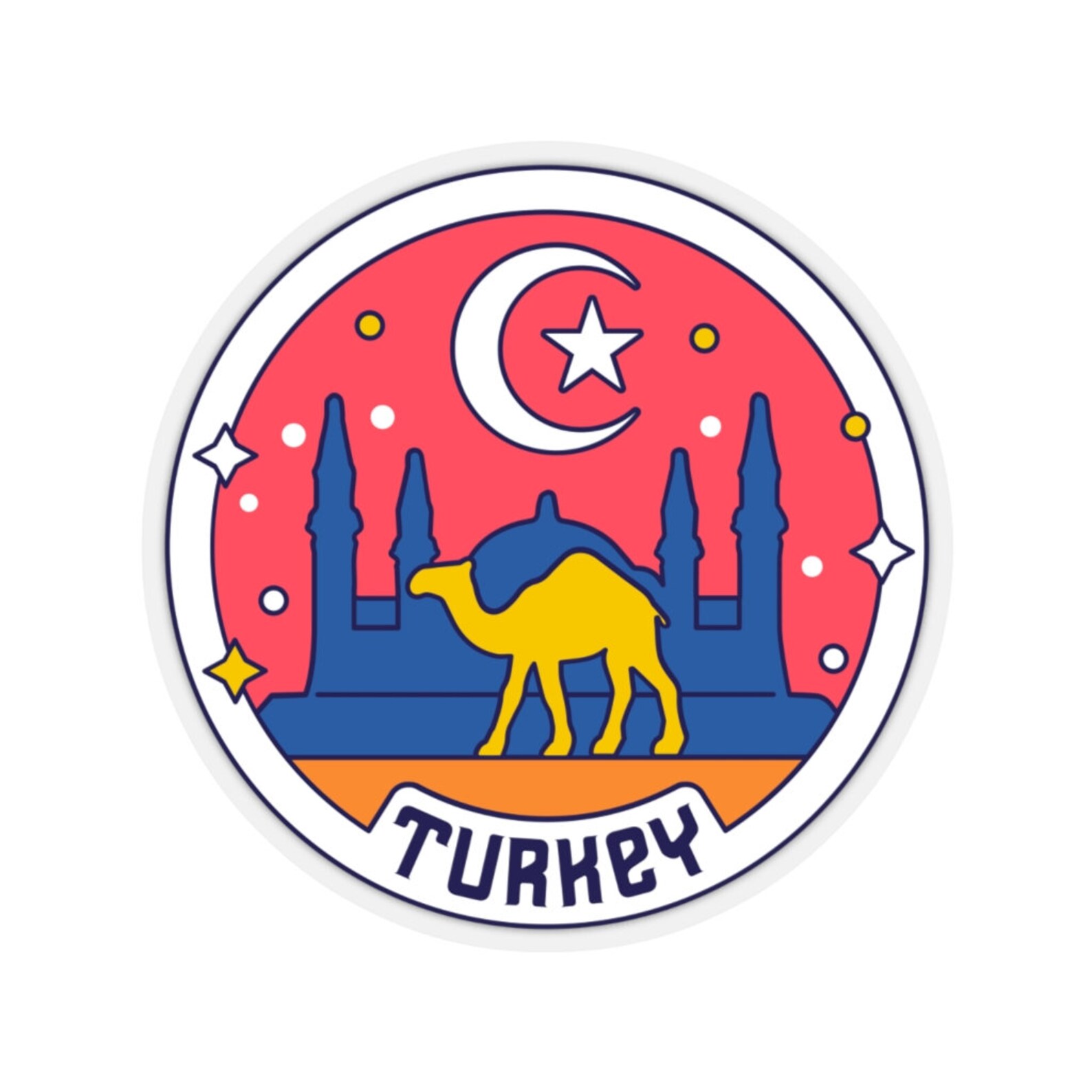 Turkey Luggage Travel Sticker Laptop Sticker Travel | Etsy