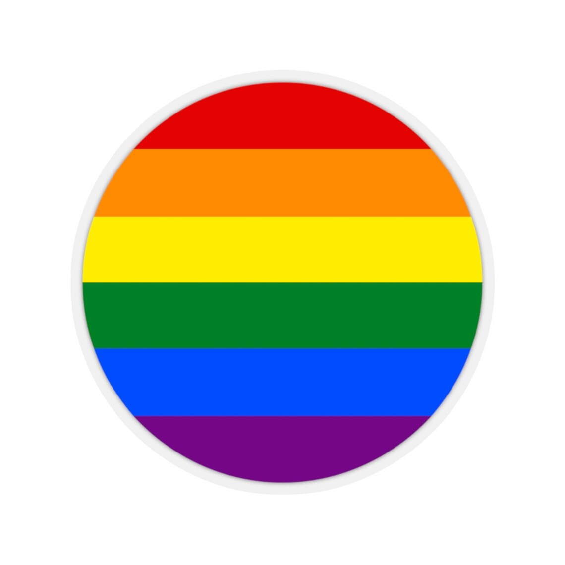 LGBTQ Pride Flag Sticker Gay Pride Sticker LGBT Community | Etsy