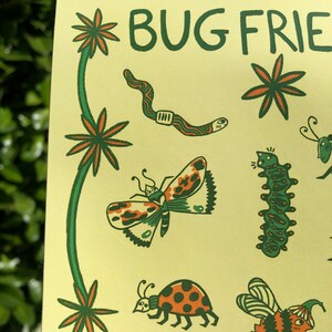 Bug Friends Sticker Sheet (A5) , Insect, Butterfly, Moth, Bee - Etsy