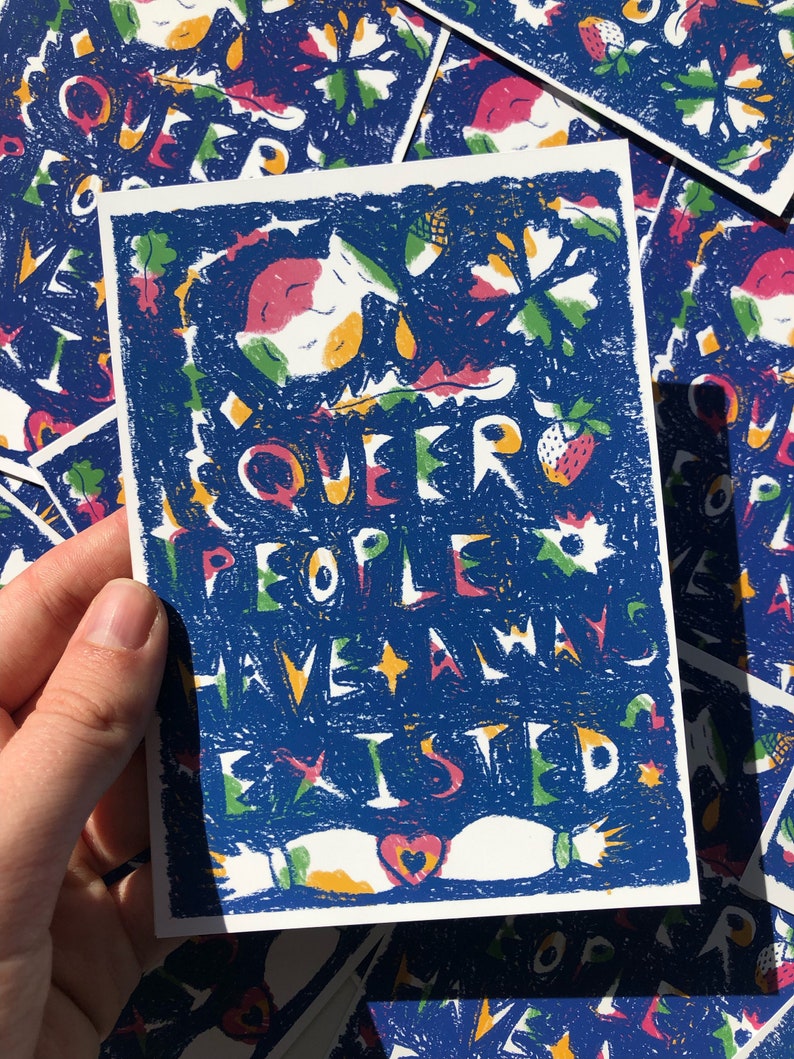 Queer and Wild Mini Prints A6 Postcard Prints - Etsy