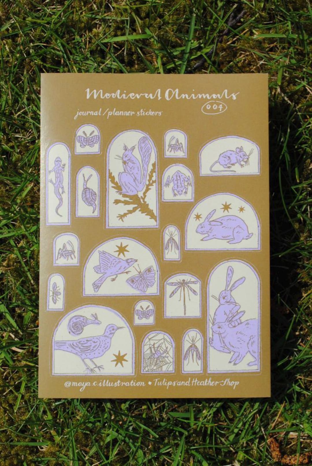 Sticker Sheet "medieval Animals" for Journals and Planners - Etsy