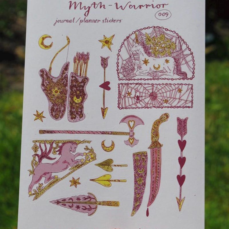 Vintage Medieval Stickers - Etsy UK