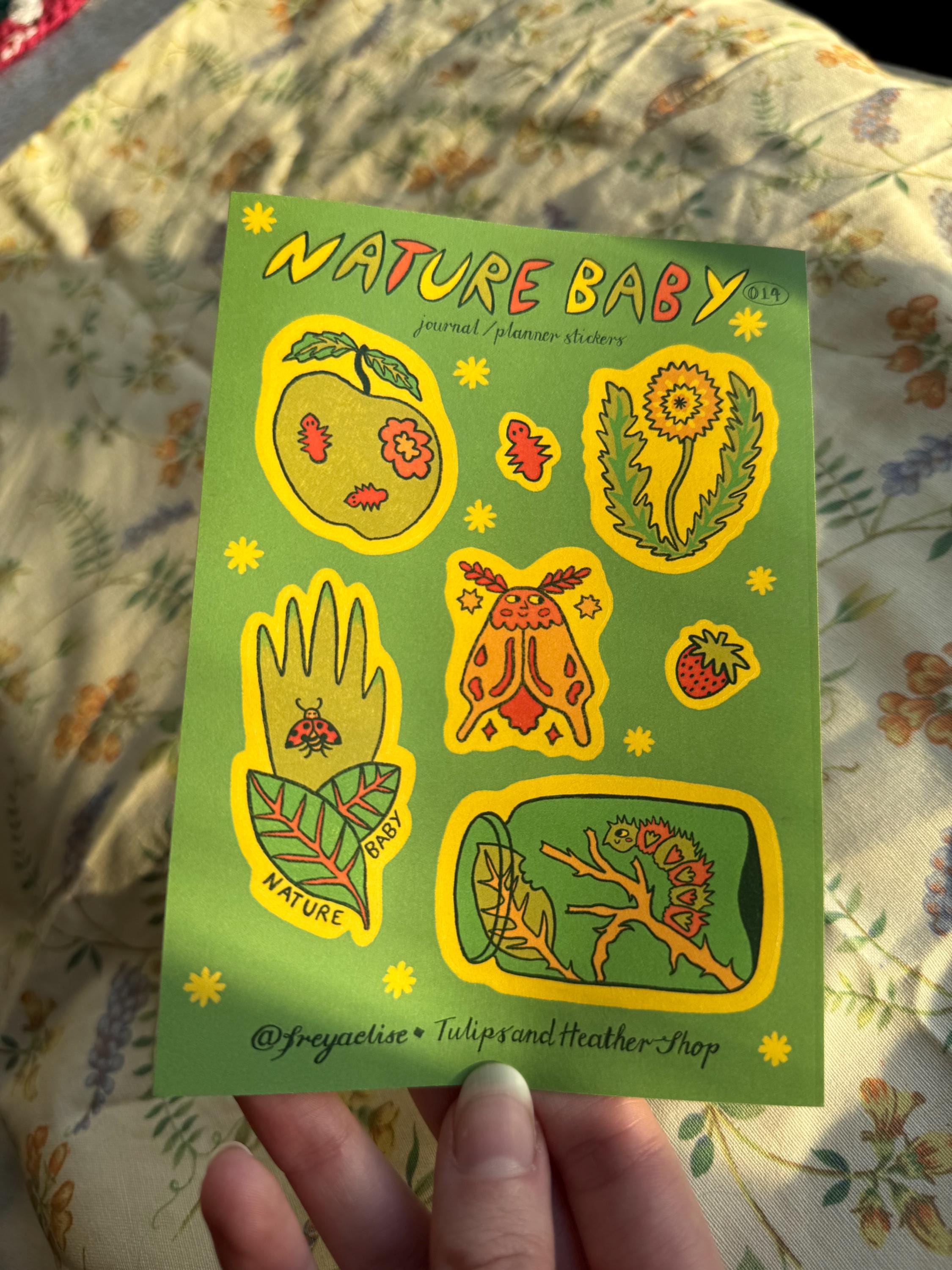 Sticker Sheet "nature Baby" for Journalling and Planners - Etsy