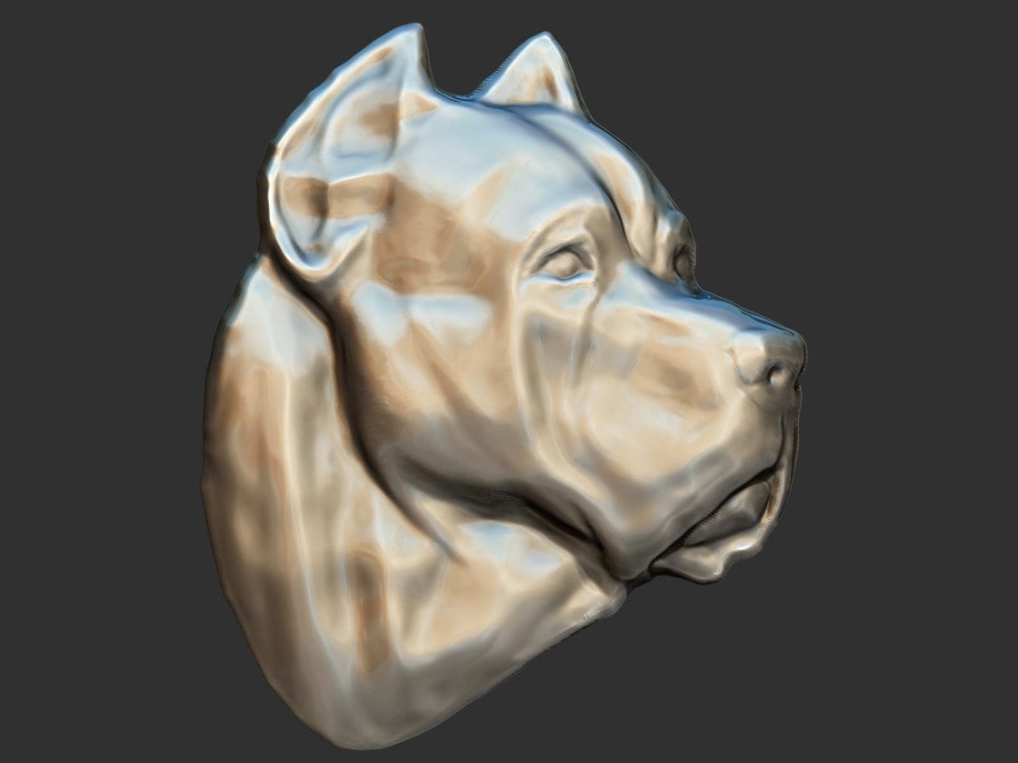 Cane Corso Head 3D Relief Sculpture 3D Model .STL - Etsy UK