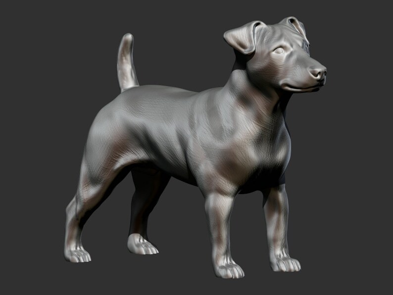 Jack Russell 3D Sculpture for 3D Printing .STL File - Etsy