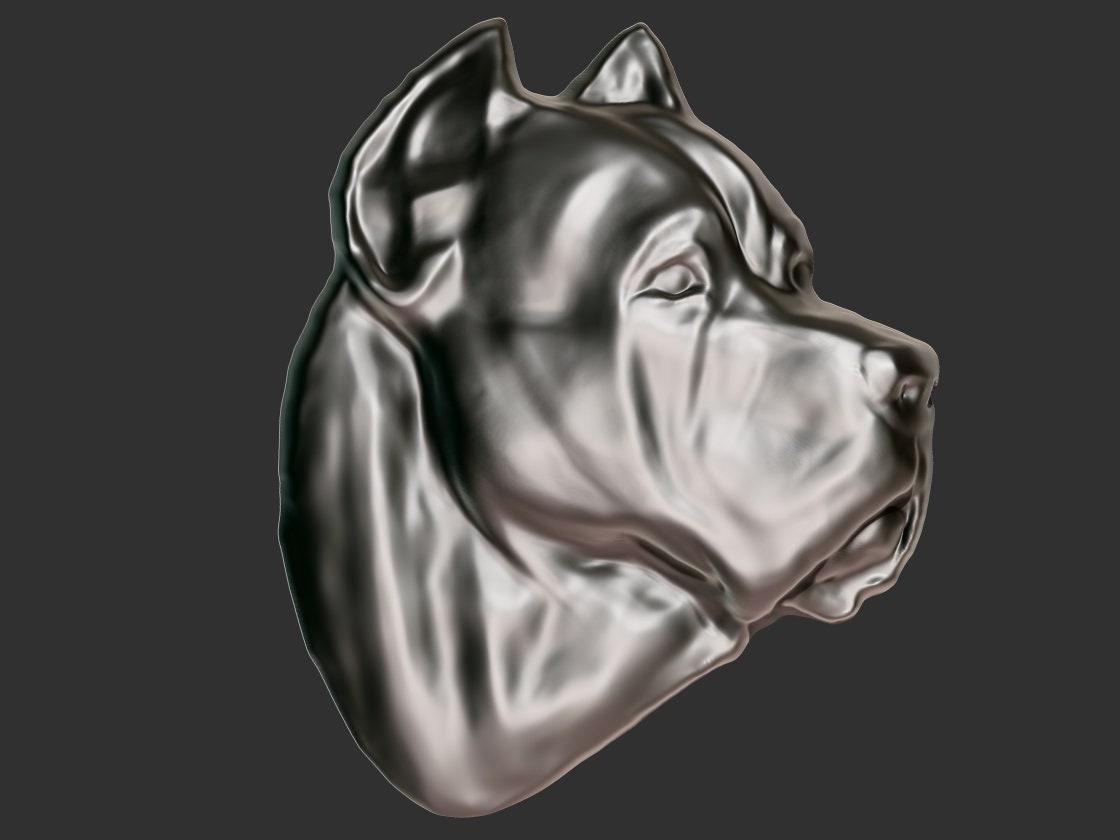 Cane Corso Head 3D Relief Sculpture 3D Model .STL - Etsy