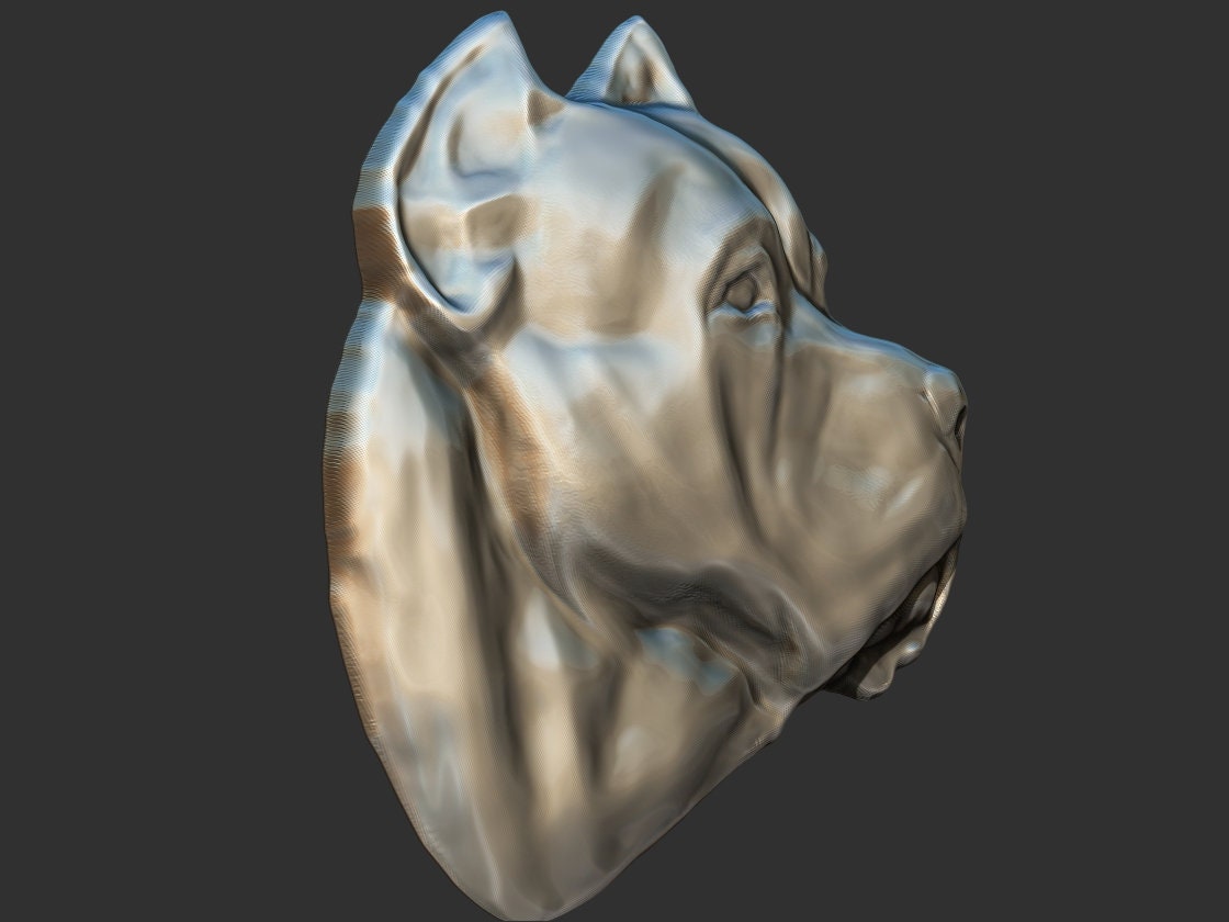 Cane Corso Head 3D Relief Sculpture 3D Model .STL - Etsy UK
