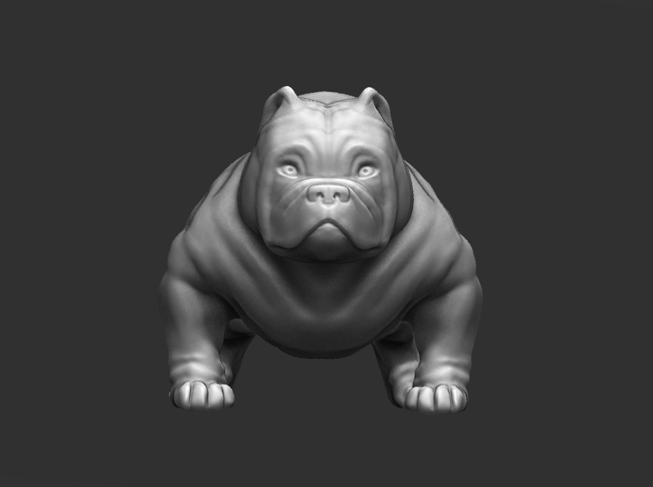 American Bully 3D Sculpture for 3D Printing .STL File - Etsy