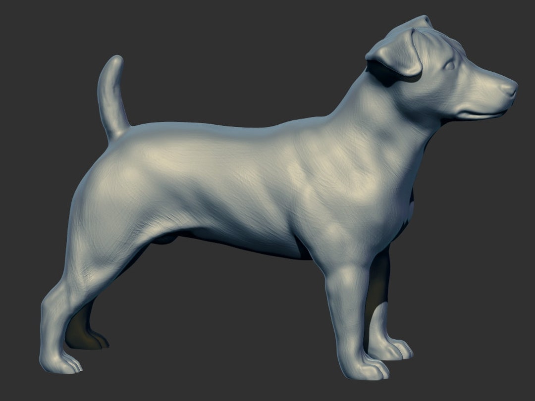 Jack Russell 3D Sculpture for 3D Printing .STL File - Etsy