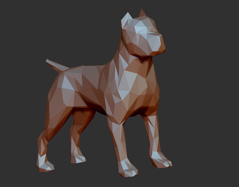 Cane Corso 3D Polygonal Art Sculpture for 3D Printing .STL File - Etsy