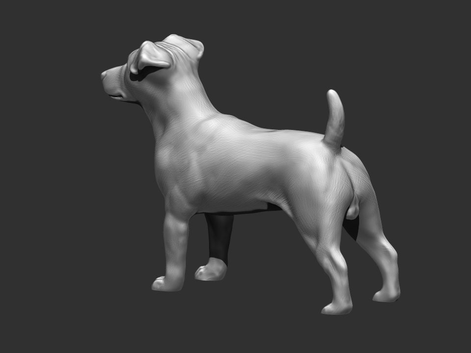 Jack Russell 3D Sculpture for 3D Printing .STL File - Etsy