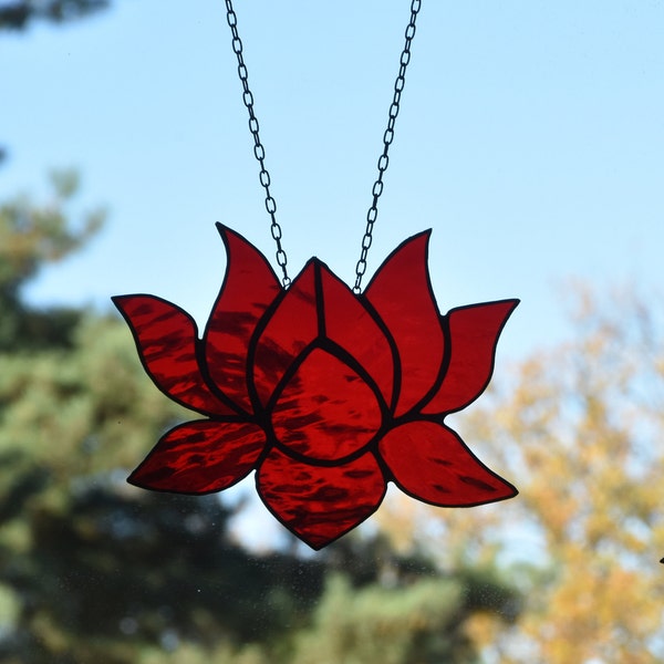 Stained Glass Lotus - Etsy UK