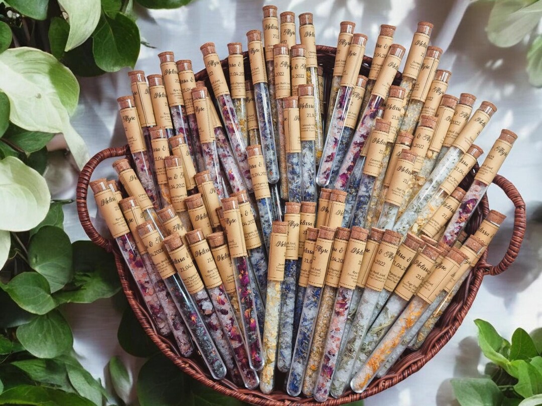20ml Custom Organic Bath Salt Tubes, ORGANIC, NATURAL, VEGAN, Custom ...