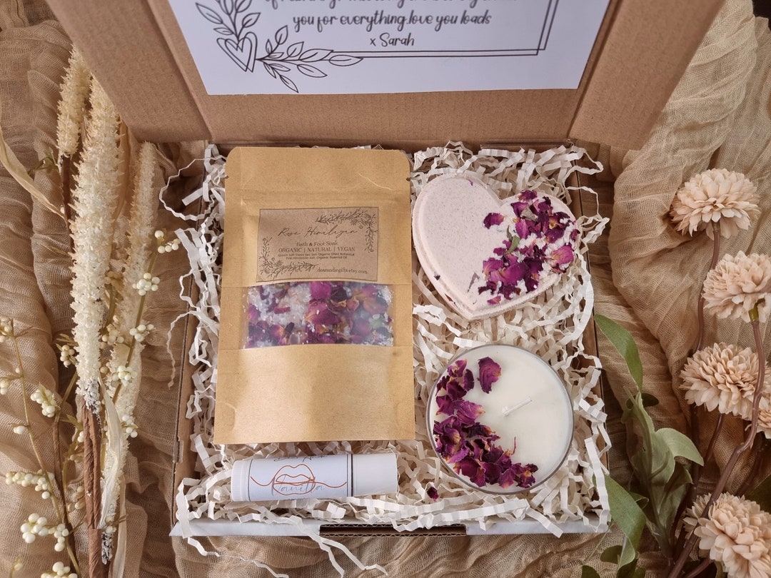 Organic Vegan Spa Gift Set: Aromatherapy Self Care Box - Etsy