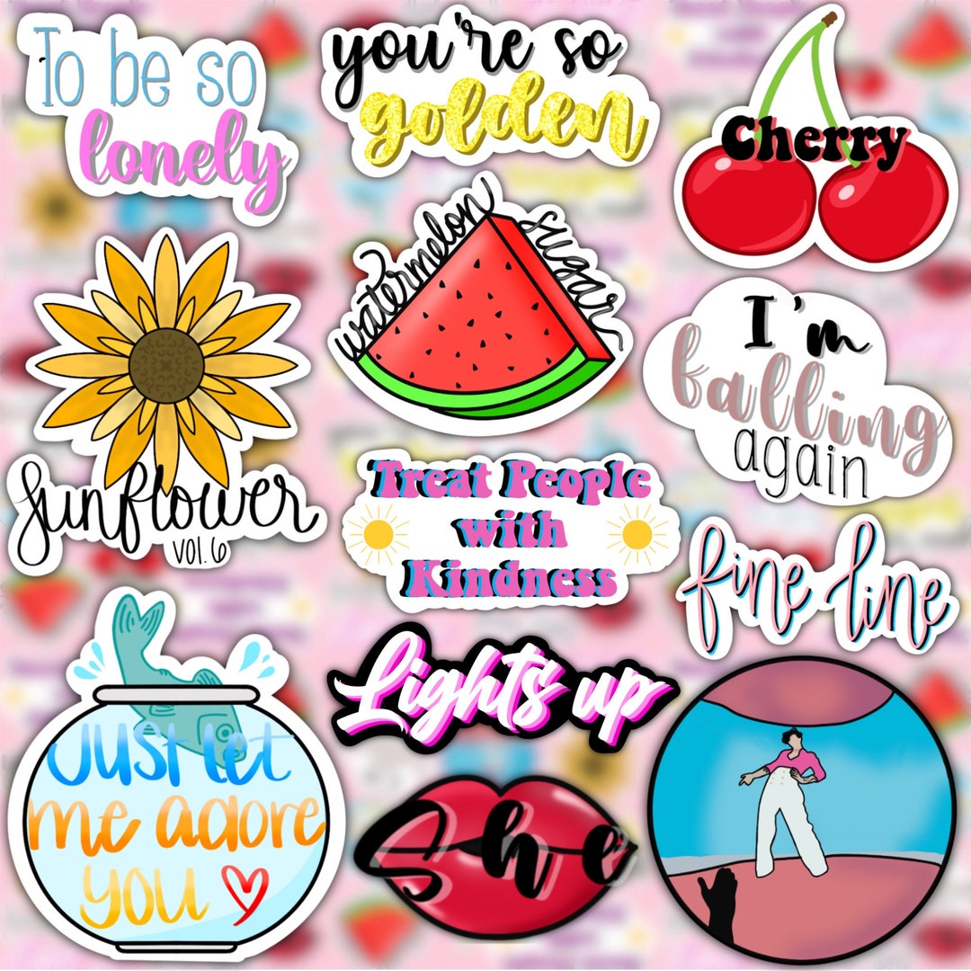 Harry Styles Fine Line Album Inspired Stickers Vinyl Decal for Laptops ...