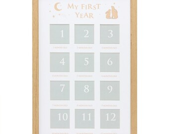 Personalised My First Year Square Photo Frame | Etsy