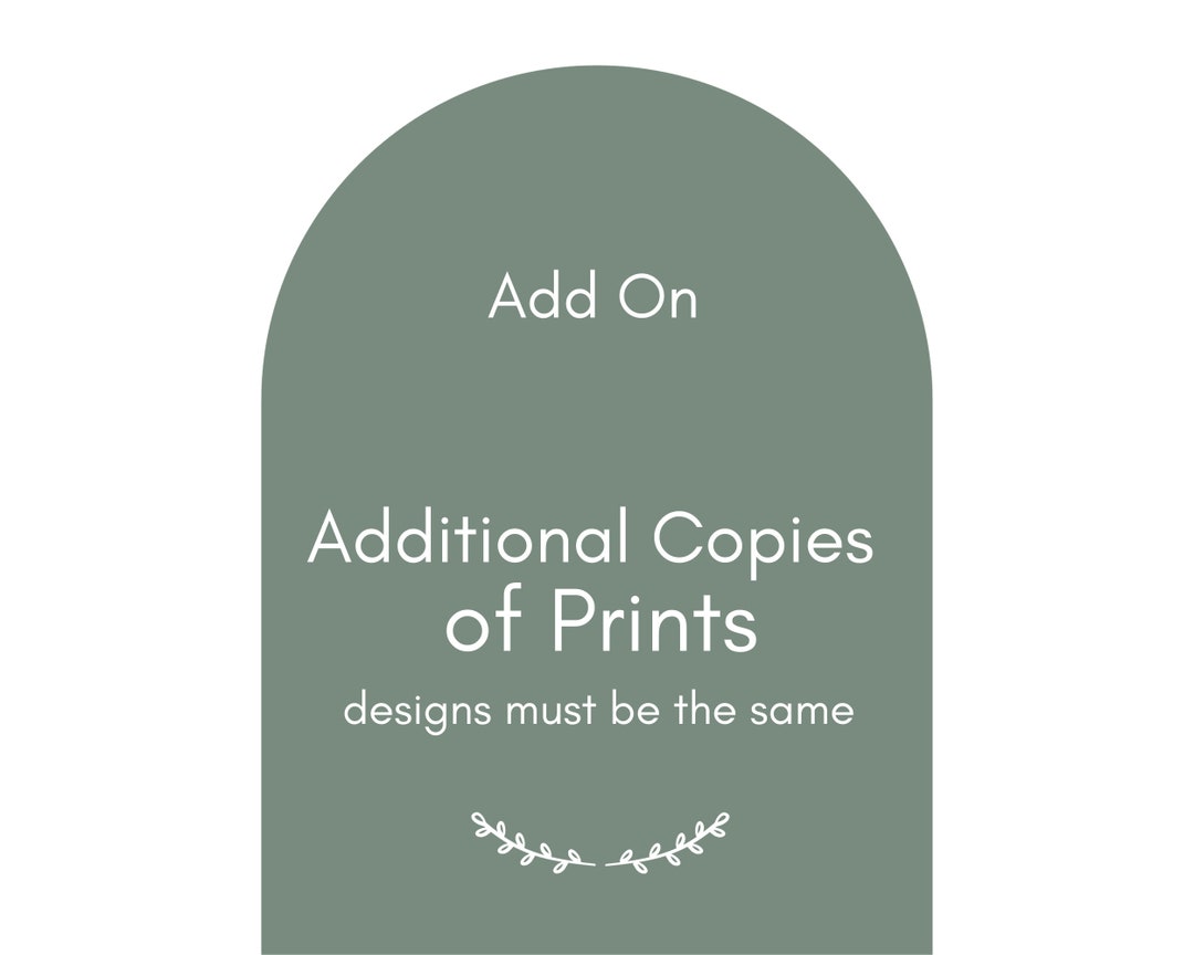 Additional Copies of Print - Etsy UK
