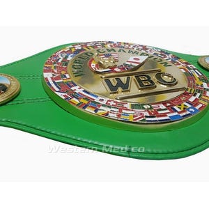 WBC World Boxing Champion Replica Title Belt: Flux Leather, 3D Design ...