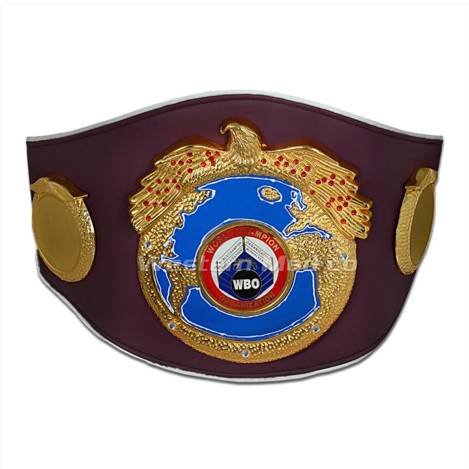 Championship Boxing Belts Replica, Adult Size, 3D Leather Straps, Zinc ...