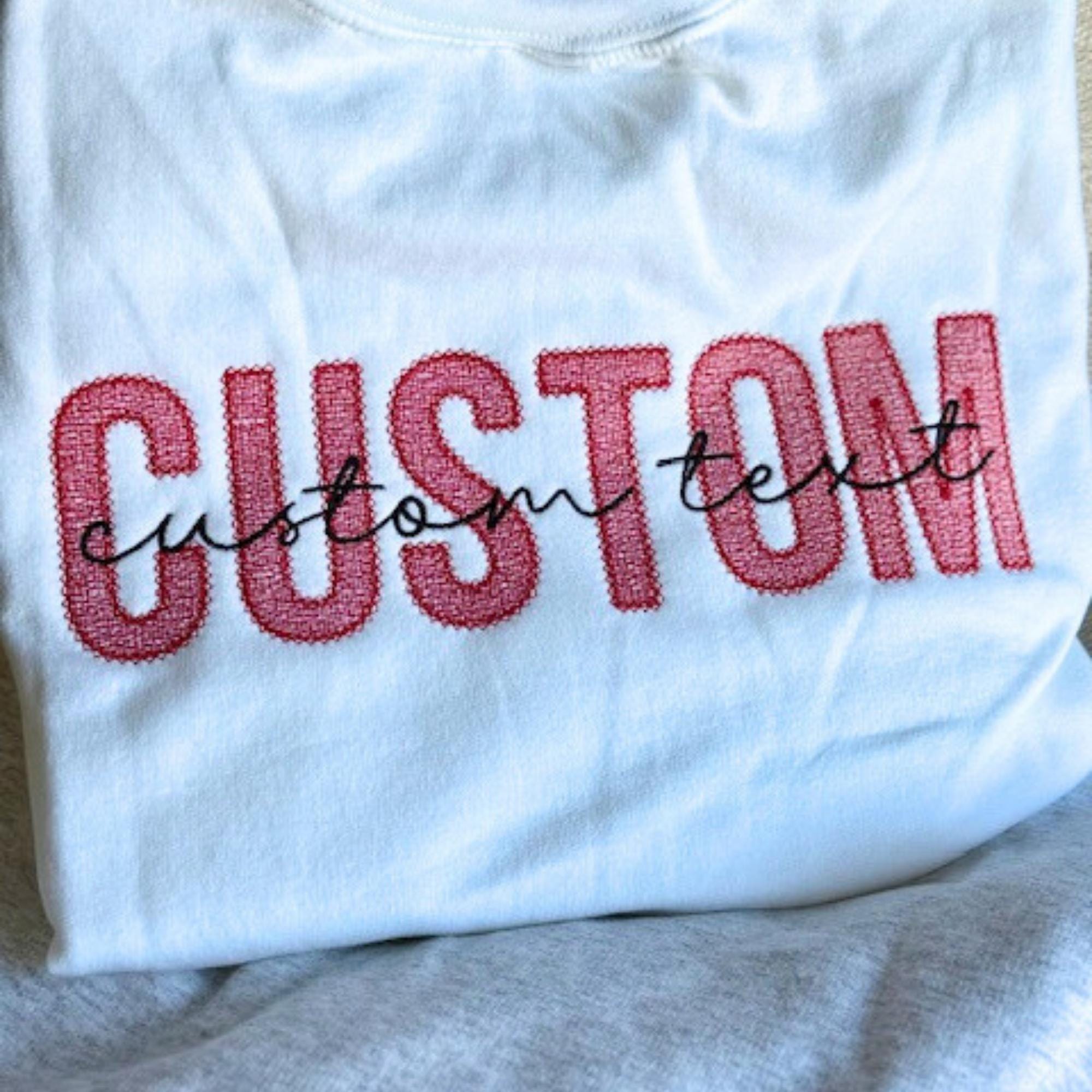 Custom Embroidered School Mascot Sweatshirt/hoodie | Custom College ...