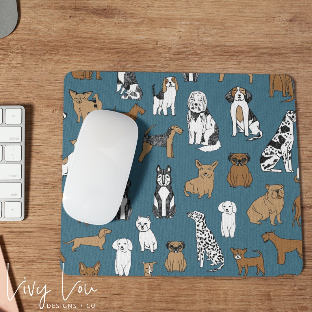 Dogs Mouse Pad | Office Decor | Desk Accessories | Women Desk Decor ...