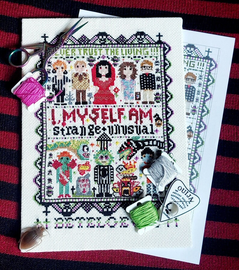 Beetlejuice Cross Stitch Pattern, Digital Download PDF, Tim Burton ...