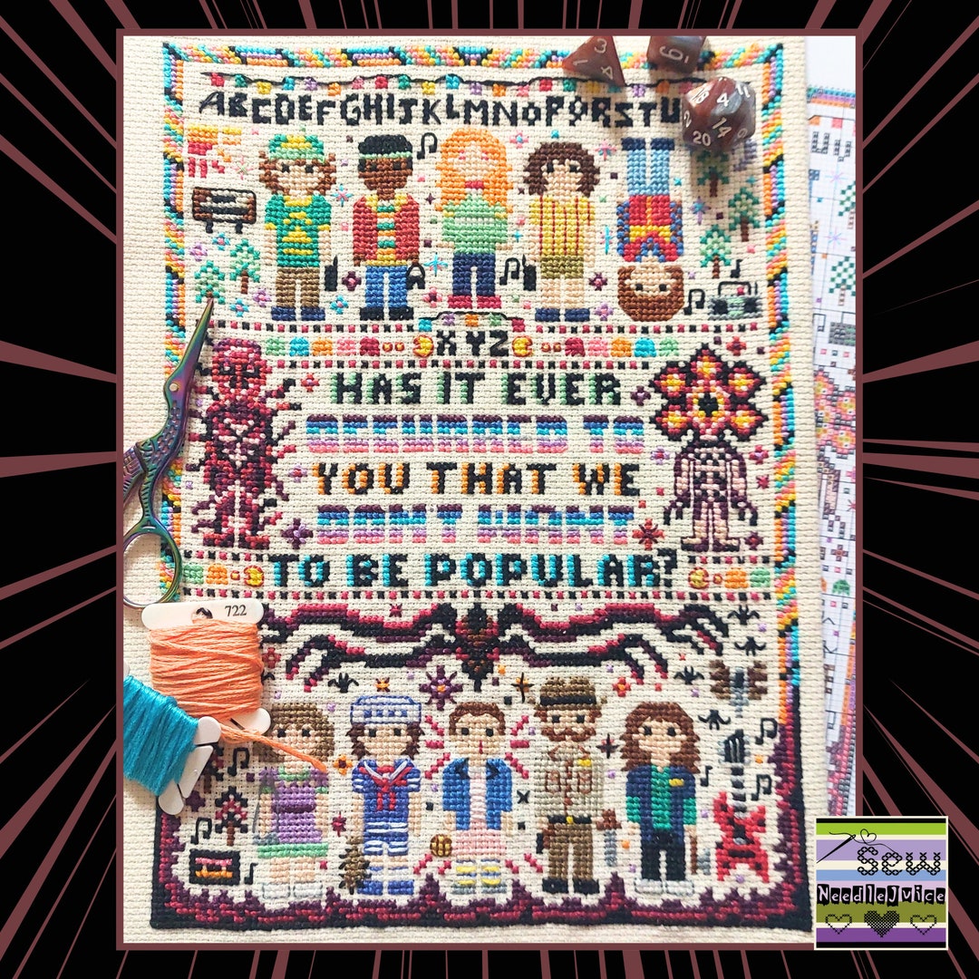 STRANGER THINGS Classic TV Series Cross Stitch Pattern - Etsy México